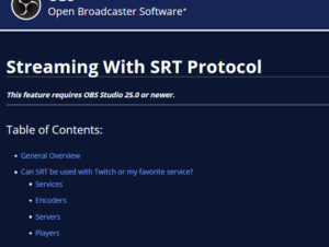 LiveStream - Install and use the SRT protocol with srt-live-server | Knowledge base for live ...